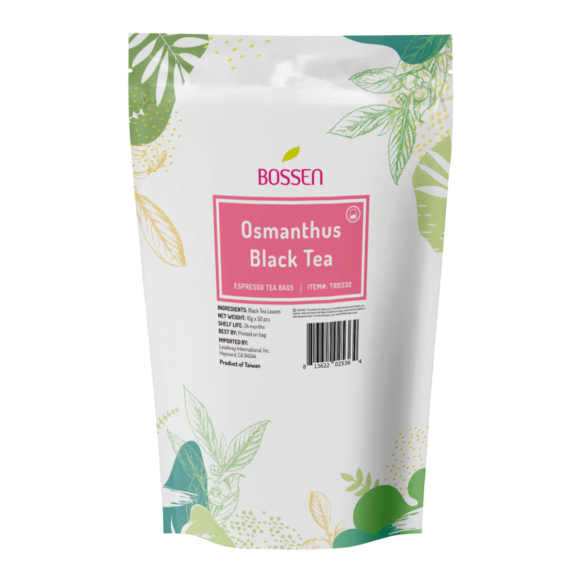 Bossen - Osmanthus Black Tea Bag - 10g - 50 Count - TR0332 – Hawaii ...