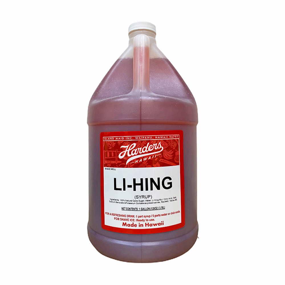 Harders - Li-Hing Syrup (1 Gal) – Hawaii Boba Wholesale Club